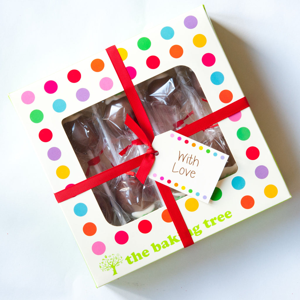Gift Box of 8 Personalised Celebration Cake Pops – The Baking Tree